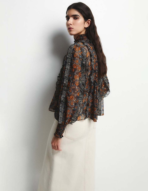 Blusa Sfera manga larga para mujer 2